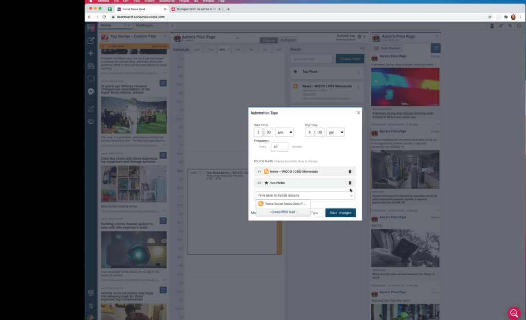 SND's powerful, new "Planner" technology - now testing. - Social News Desk